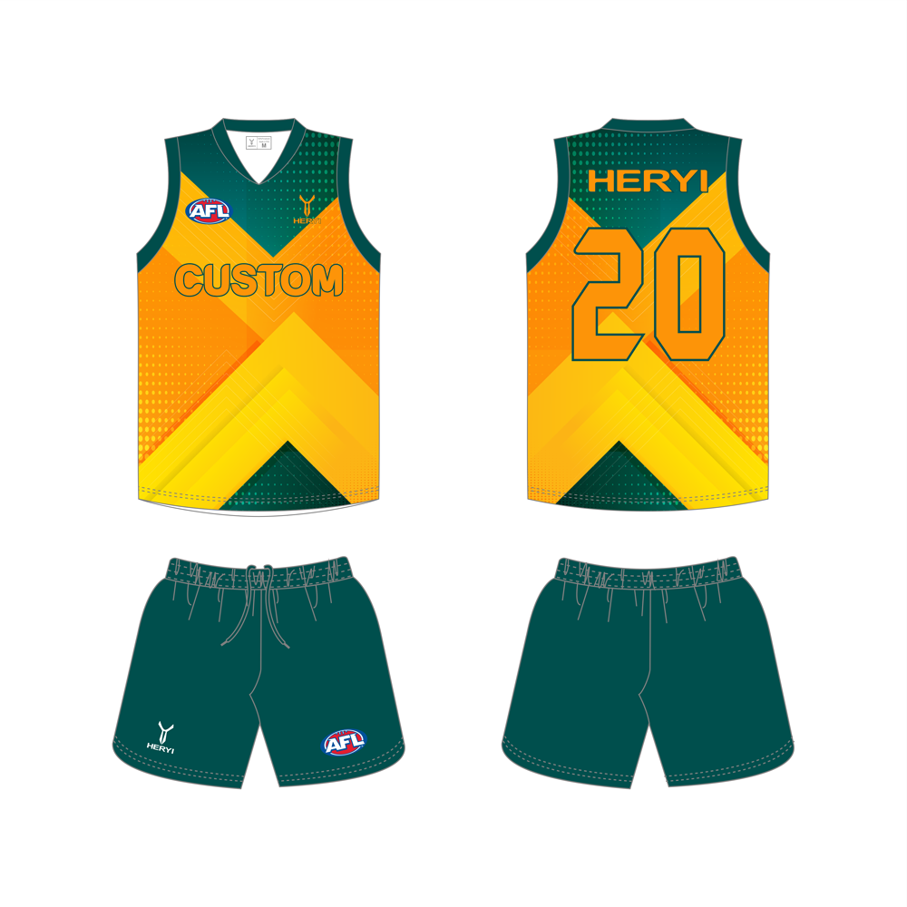 Full Sublimation Custom Australian Football AFL Uniform Footy Jersey ...